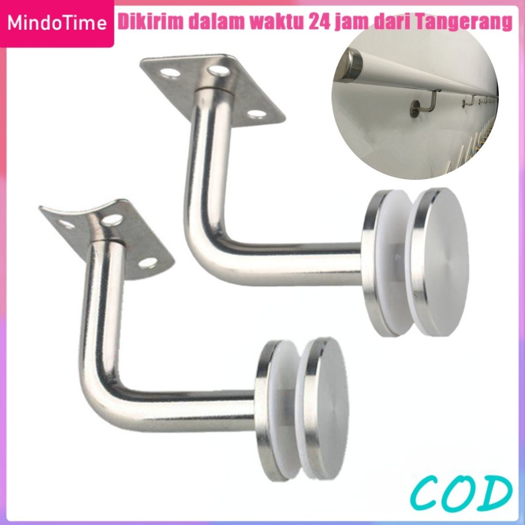 Jual 60x60mm Bracket Railing Klip Kaca Stainless/Tangga/Stainless Steel ...