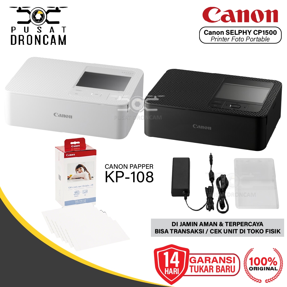 Jual Canon SELPHY CP1300 / CP1500 Compact Wireless Photo Printer - CP 1300 / CP-1500 | Shopee ...