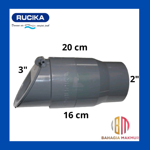Jual Backflow Rucika 3" x2" inch tutup pipa Anti Tikus Kecoa Reptil ...