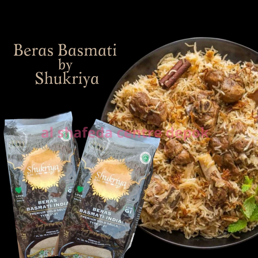 Jual BERAS BASMATI SHUKRIYA 1KG/ BERAS BIRYANI / BERAS NASI KEBULI ...