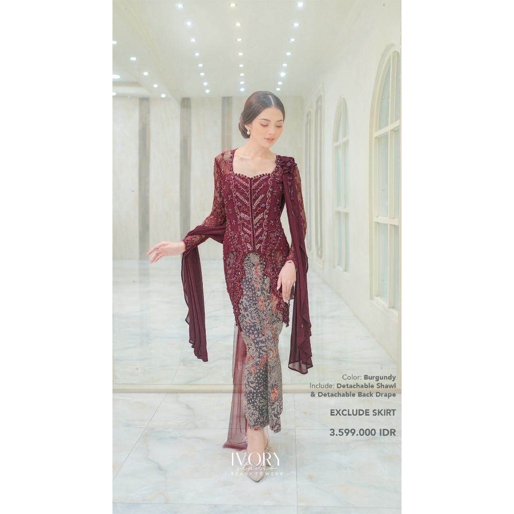 Jual Ivory Studio - Jivva | Bestari Kebaya with Layered Coastline ...