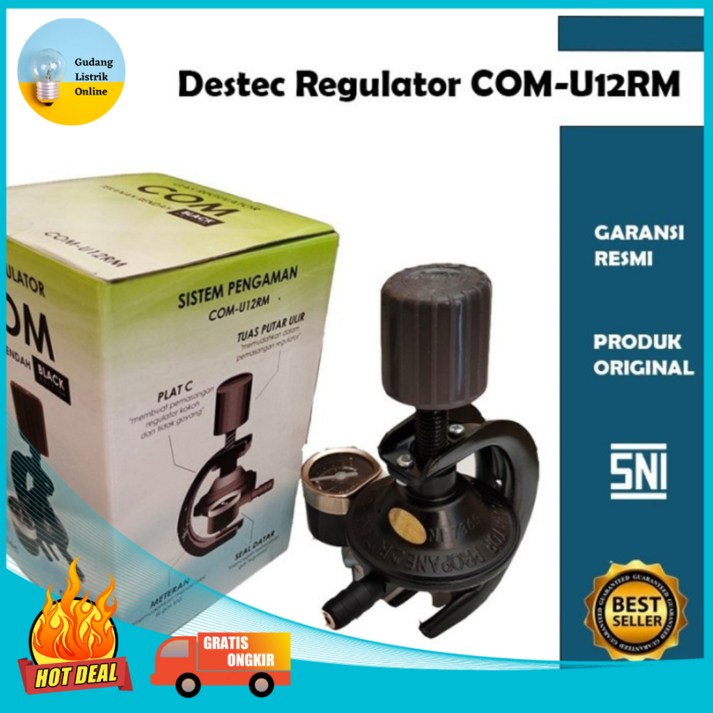 Jual Regulator Gas DESTEC COM-U12RM Meter dan Non Meter dengan pengaman ...