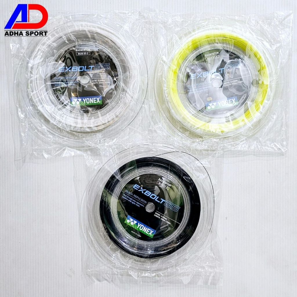 Jual Senar Badminton Yonex Exbolt 65 Roll 200 Meter Original Made in ...