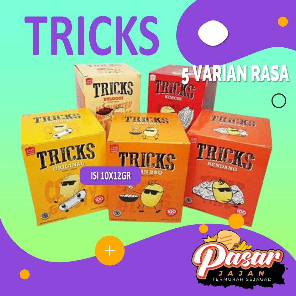 Jual Tricks Biskuit Kentang Potato Baked Chips Isi 10X12Gr | Shopee ...