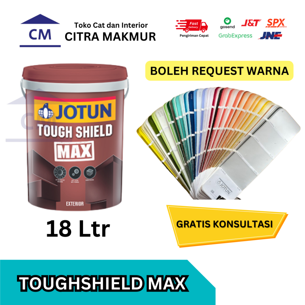 Jual JOTUN TOUGH SHIELD Max - 18 Ltr (Bisa Request Warna & Custom Warna Cat ) CAT TEMBOK ...