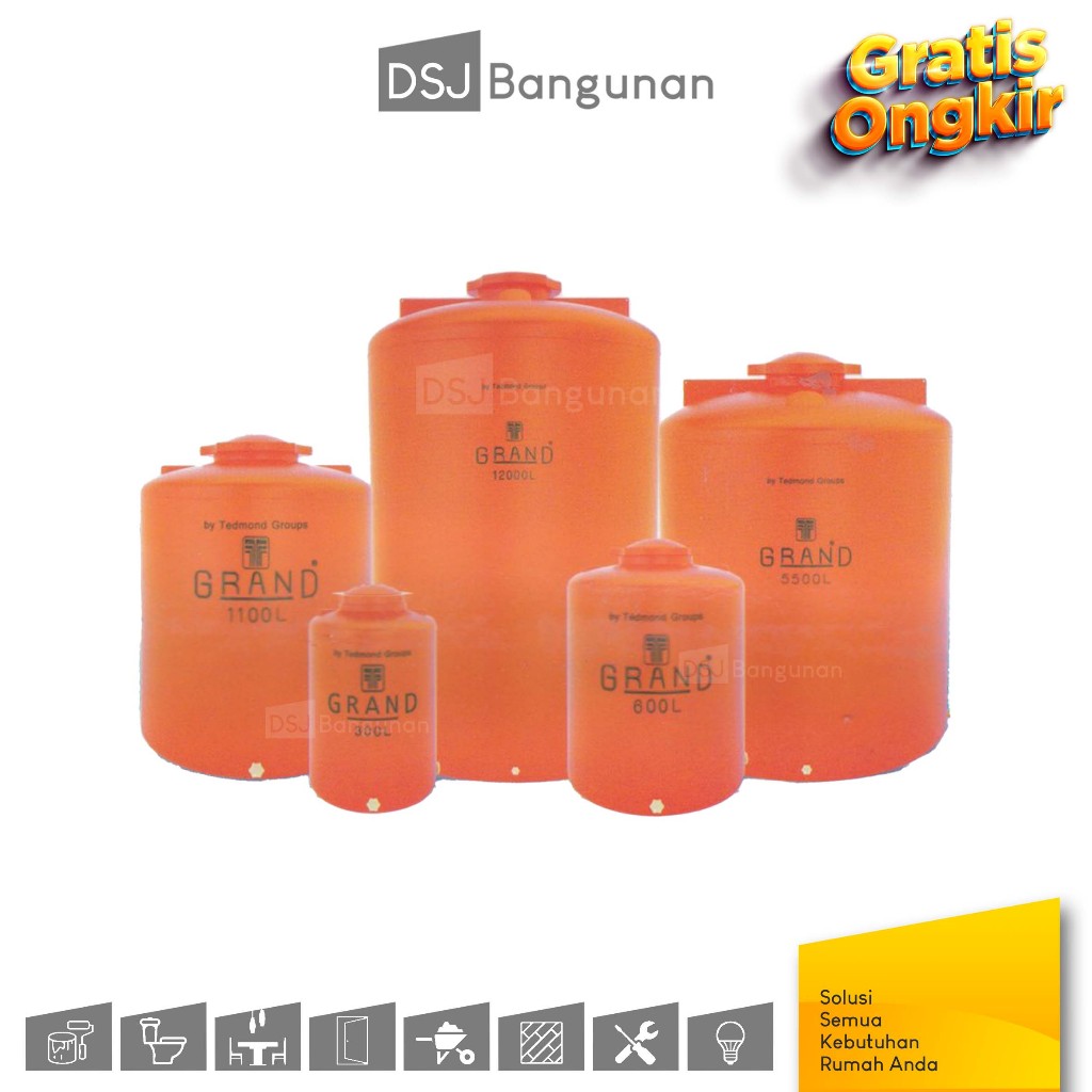 Jual Tedmond Grand Tangki / Tandon / Toren Air Polythelene Tedmon ...