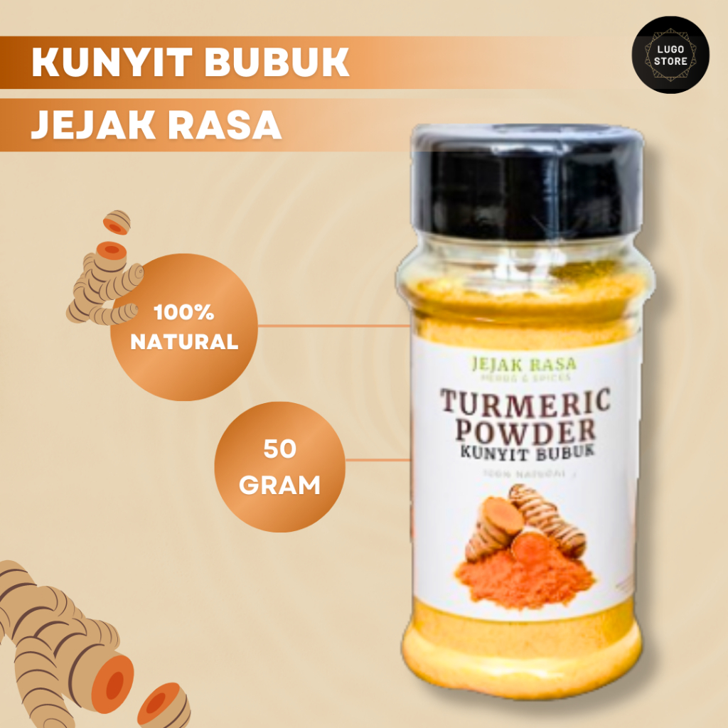 Jual Jejak Rasa Kunyit Bubuk Asli Turmeric Powder Original 50gr ...