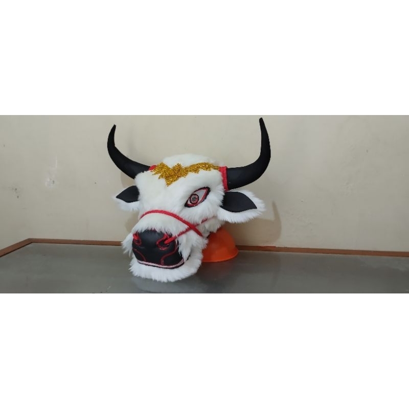 Jual Bantengan mberot mainan banteng mata resin banteng mata menyala ...