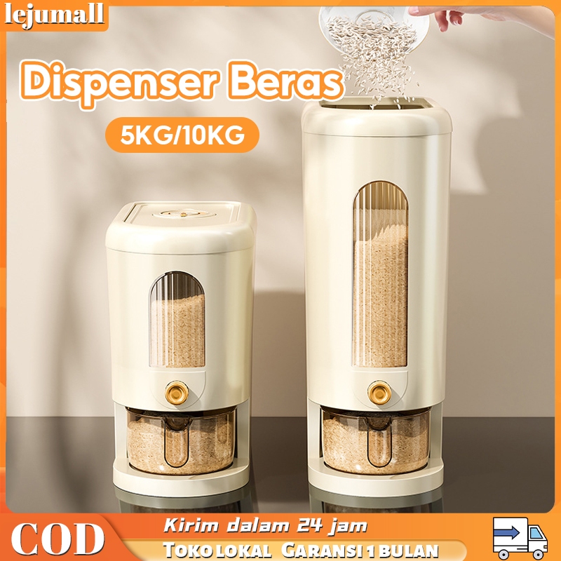 Jual Dispenser Beras Tempat Beras 5kg/10kg Wadah Beras Rice Box ...