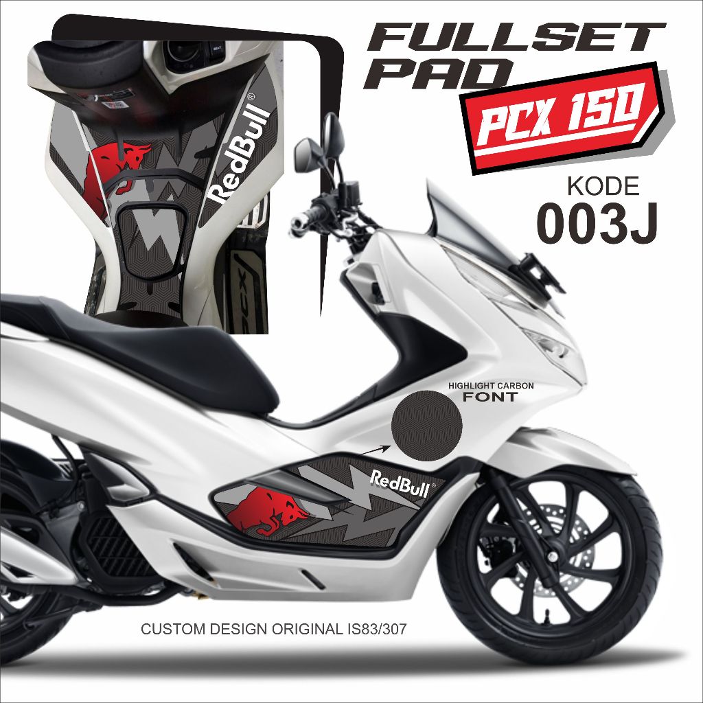Jual Sticker Sidepad Variasi Tankpad Full Set Honda Pcx 150 Kode 004 ...