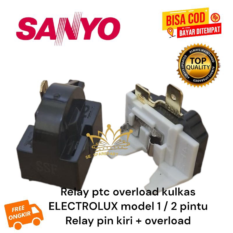 Jual RELAY PIN 1 KIRI + PTC OVERLOAD KULKAS SANYO 1 / 2 PINTU jual 1 ... Jual RELAY PIN 1 KIRI + PTC OVERLOAD KULKAS SANYO 1 / 2 PINTU jual 1 ...