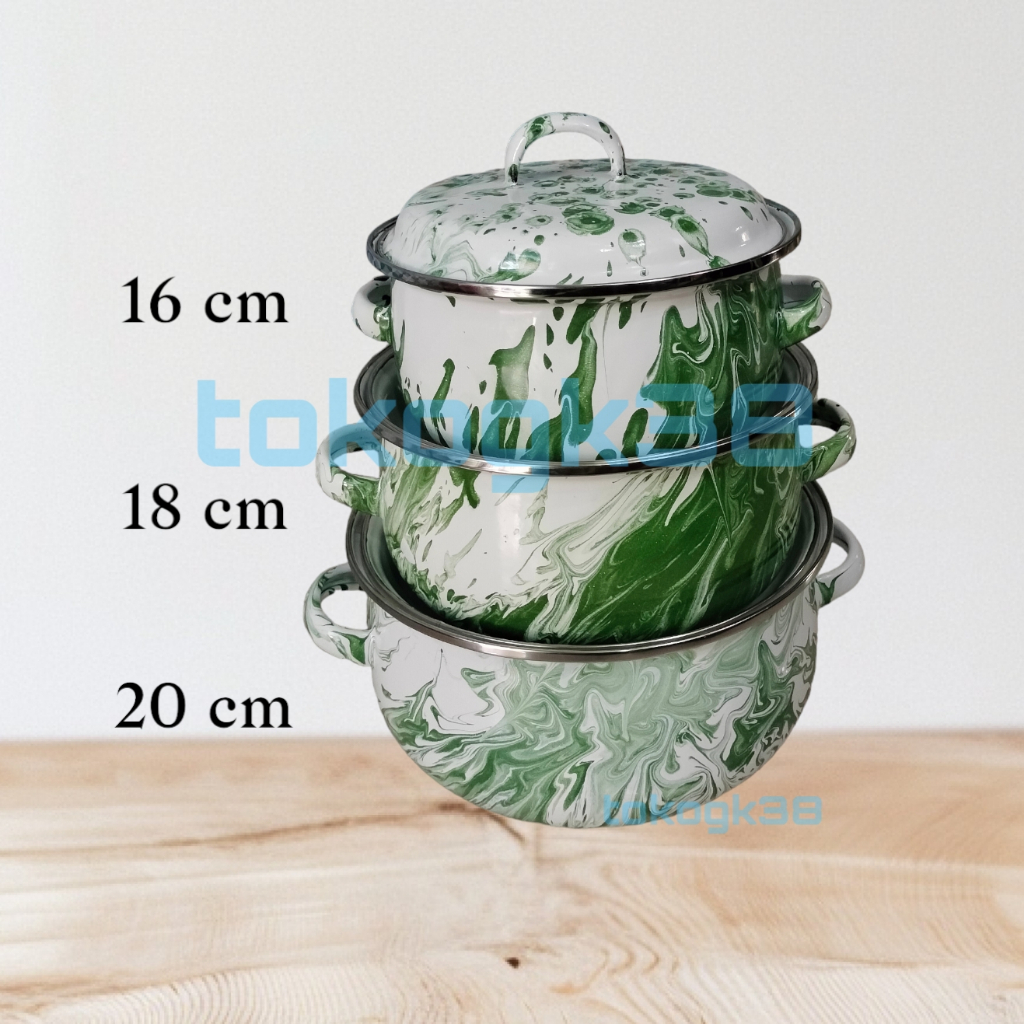 Jual Panci Kuping Blirik/Bunga (16/18/20 set 3) | Shopee Indonesia