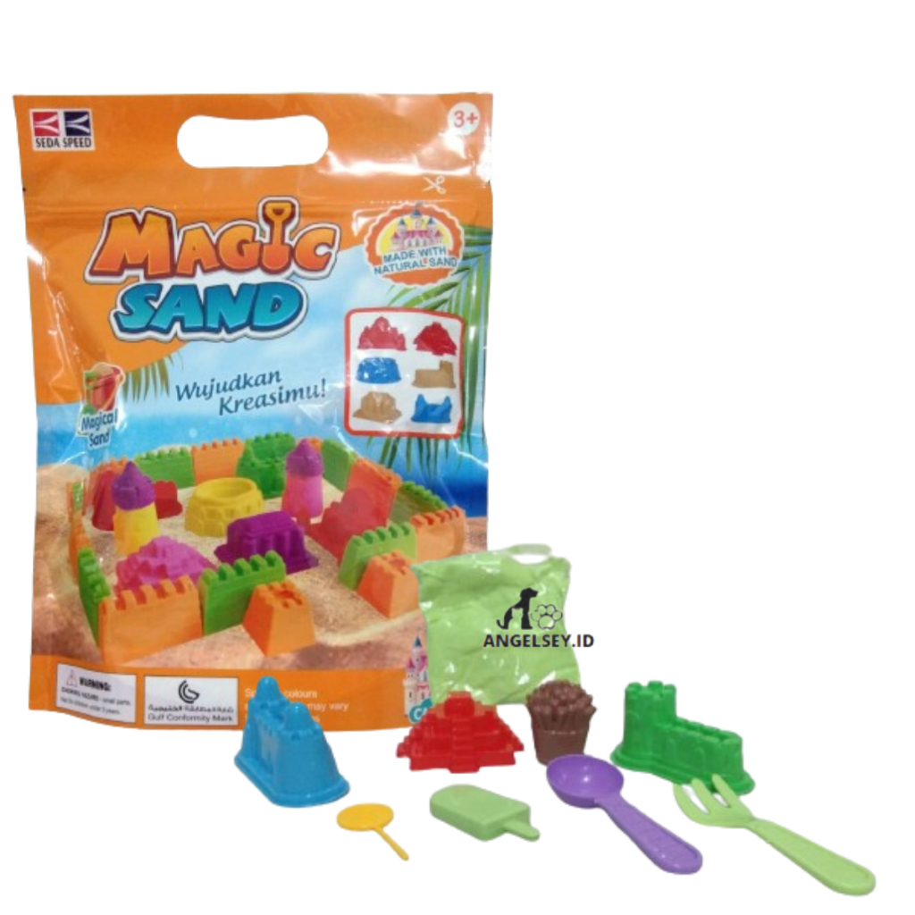 Jual Mainan Sensory Anak Pasir Edukasi Kemasan/ Mainan Magic Sand ...