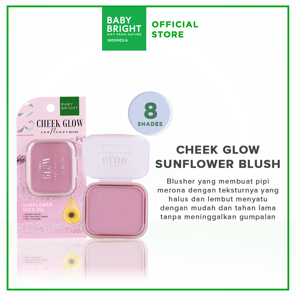 Jual Baby Bright - Cheek Glow Sunflower Blush - 5.2g | Shopee Indonesia