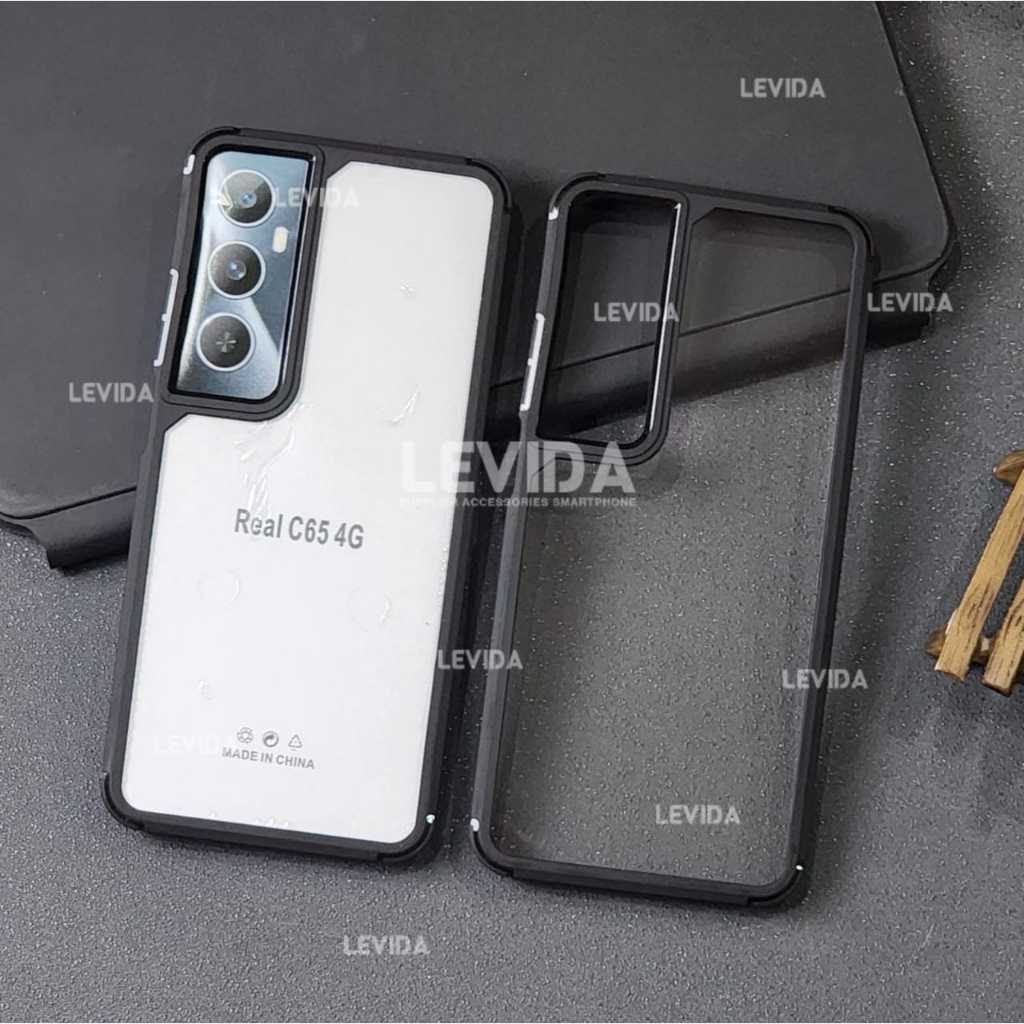 Jual Realme C65 4G Case Crystal Transparan / Case Hybrid Shockproof ...