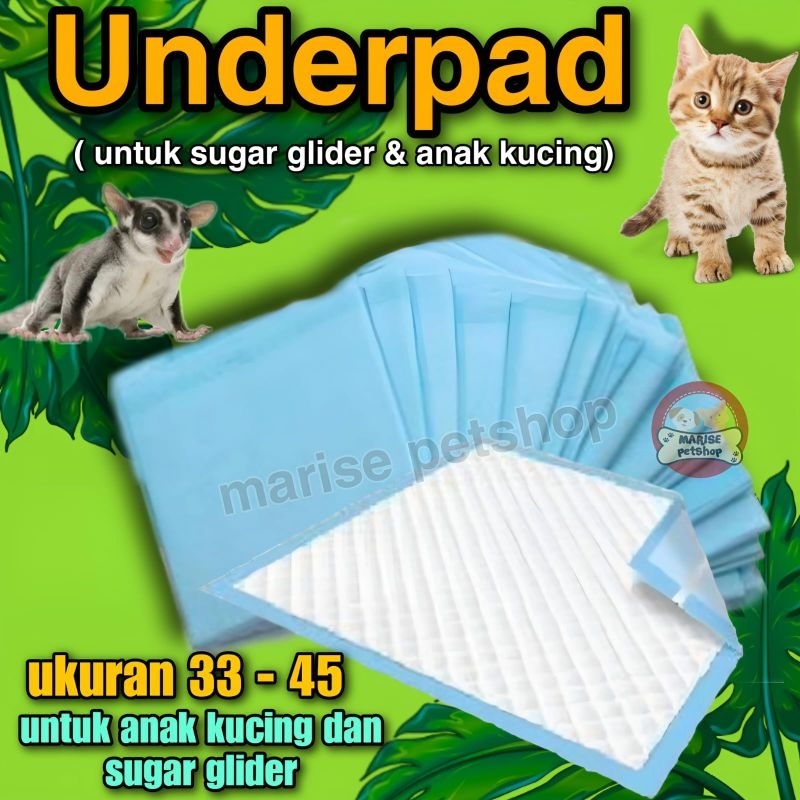 Jual alas kandang sugar glider - alas kandang kucing - underpad ...