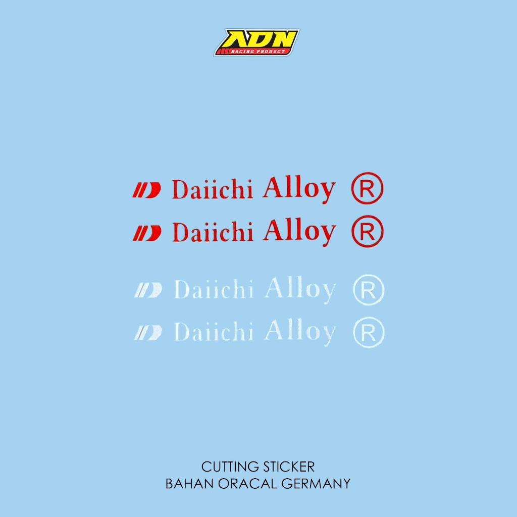 Jual Stiker Velg Daiichi Alloy | Shopee Indonesia