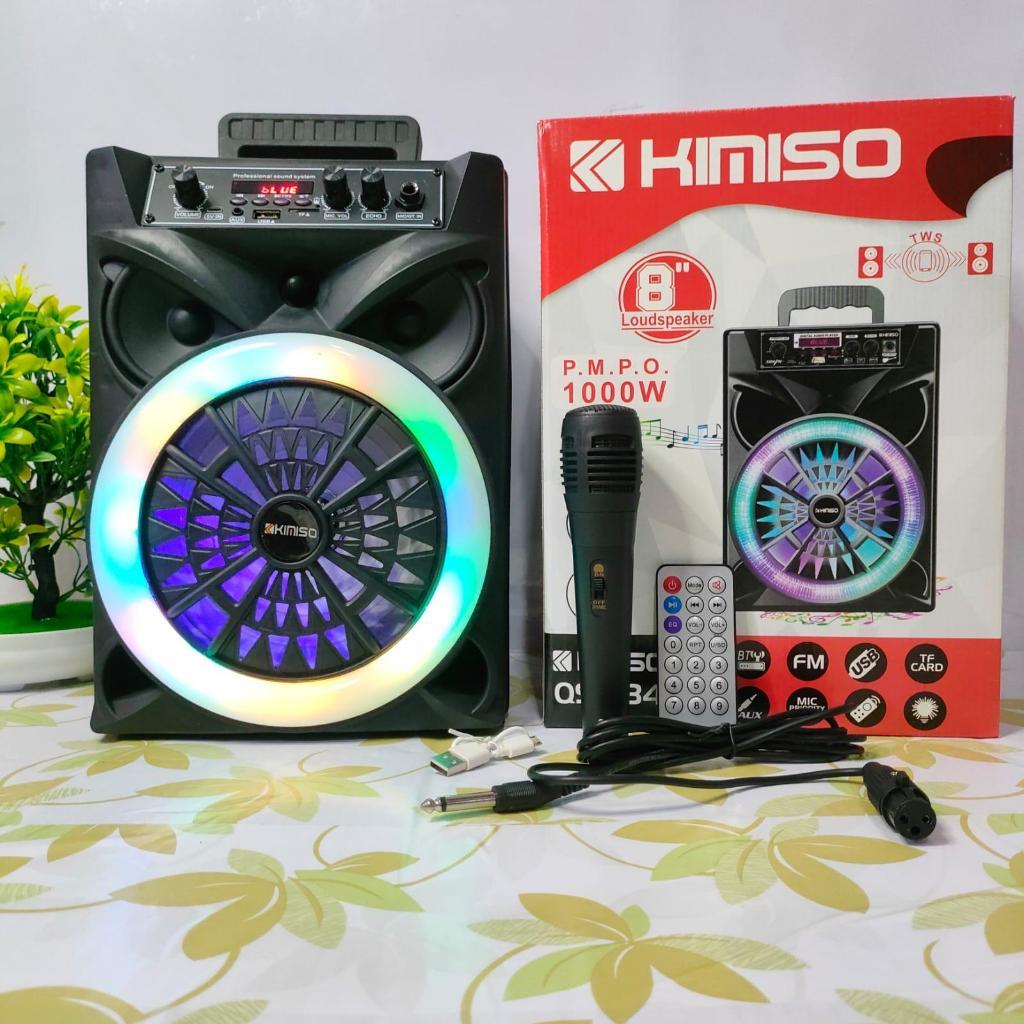 Jual MKC KIMISO Speaker Bluetooth Karaoke QS-834 Speaker Portabel ...
