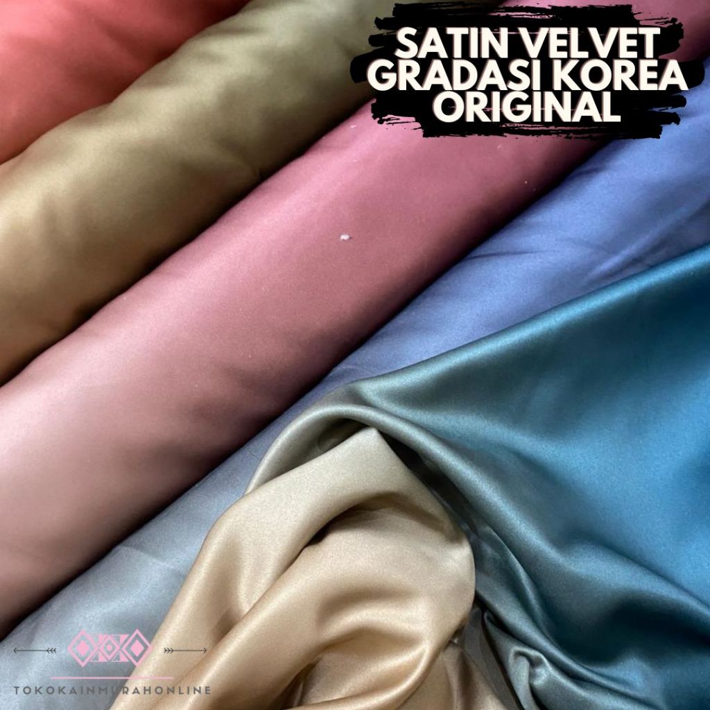 Jual Kain Satin Roberto OMBRE Super Silk Premium Satin Gradasi 3 ...