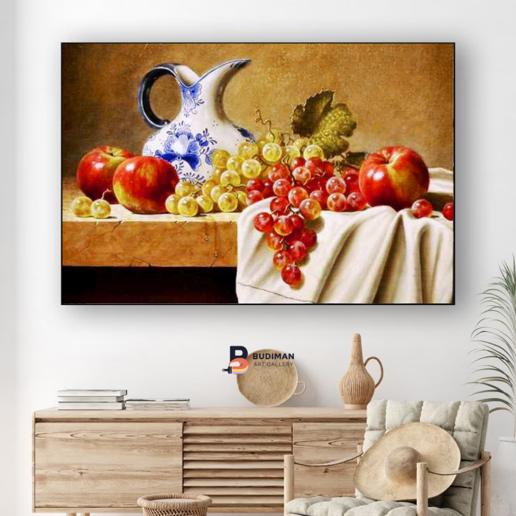 Jual BAGallery - Preorder Lukisan Dinding Still Life Anggur Apel 90cm x ...