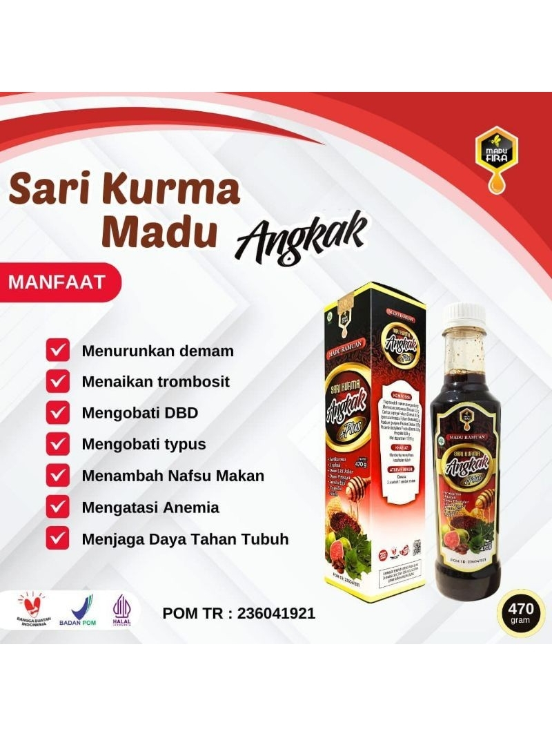 Jual Sari Kurma Madu Angkak Plus obat utk DBD (Demam Berdarah) | Shopee ...