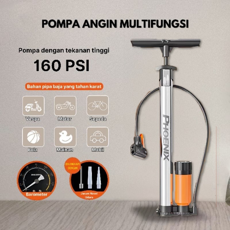 Jual Pompa Ban Premium Portable 160PS Pompa tekanan tingg Sepeda Pompa ...