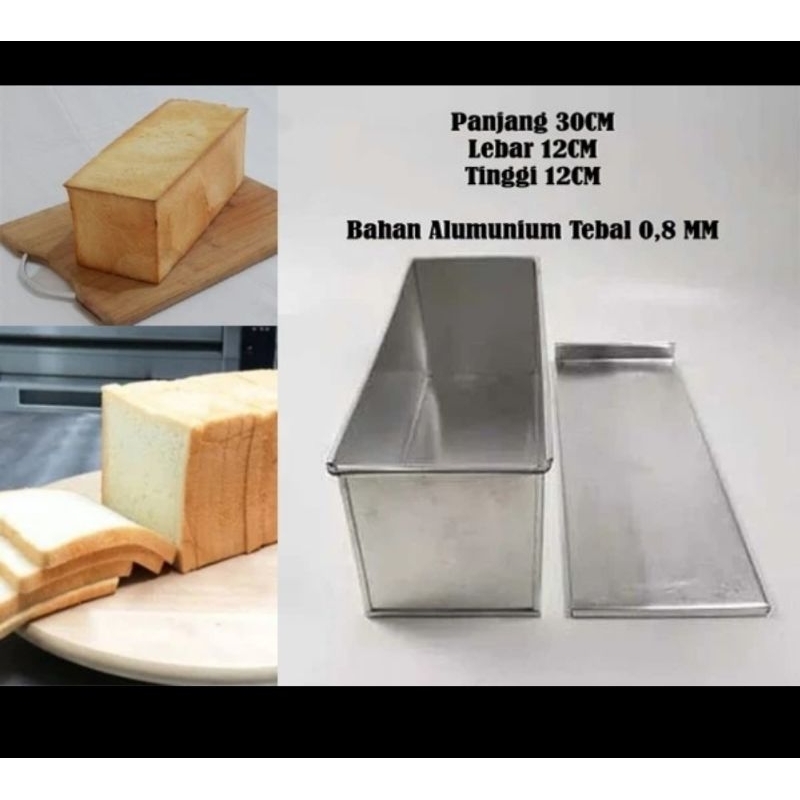 Jual Loyang Roti Tawar Tebal / Loyang Roti Tawar 30 x 12 x 12 CM ...