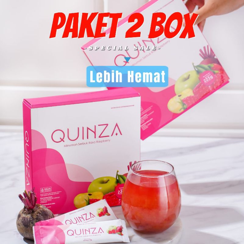 Jual 2 BOX Quinza Fiber Drink/Minum Fiber/Minuman Diet/Pelangsing ...