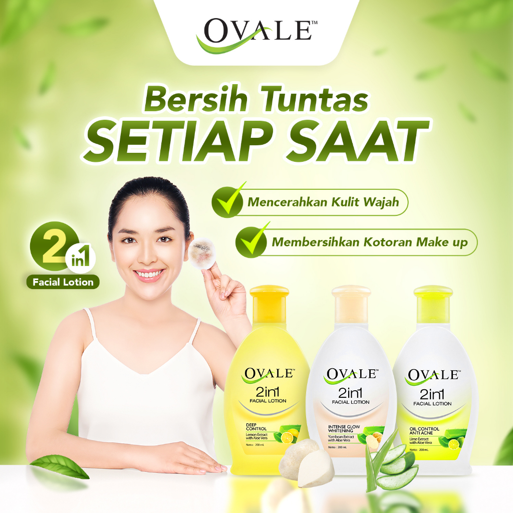 Jual Ovale 2in1 Facial Lotion 200 ml | Shopee Indonesia
