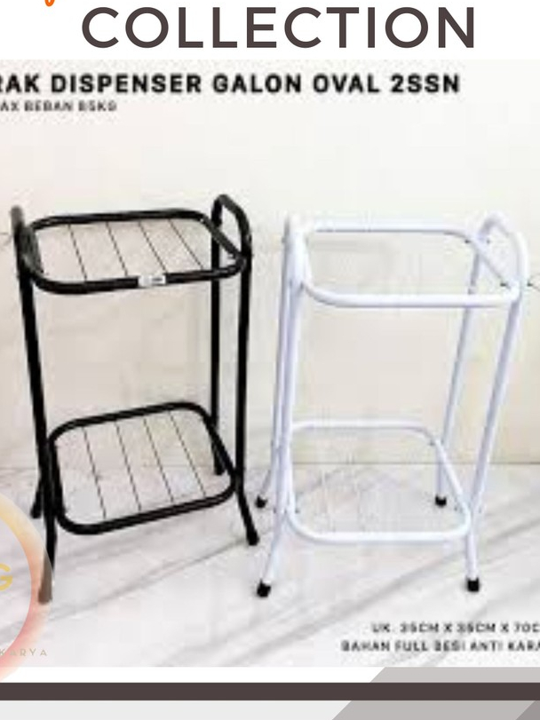 Jual [NEW] RAK DISPENSER BESI TINGKAT 2/ MEJA DISPENSER STAINLESS 2 ...