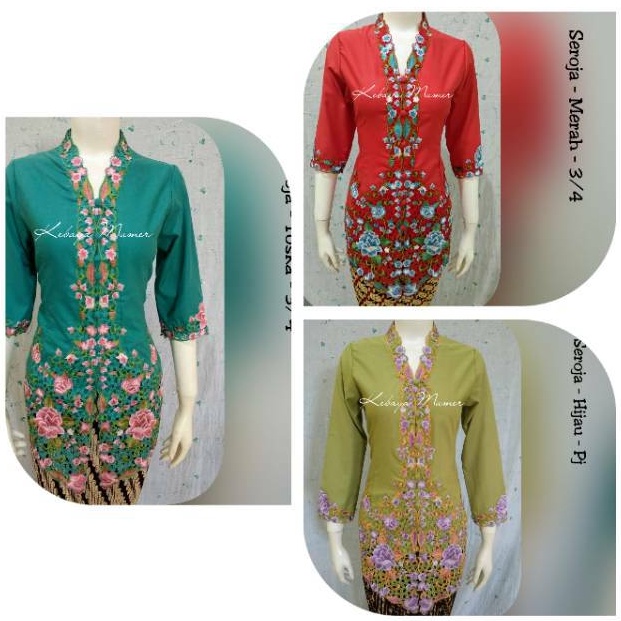 Jual KODE C48D Kebaya Kerancang Kebaya Encim Kebaya Murah Kebaya Bordir ...