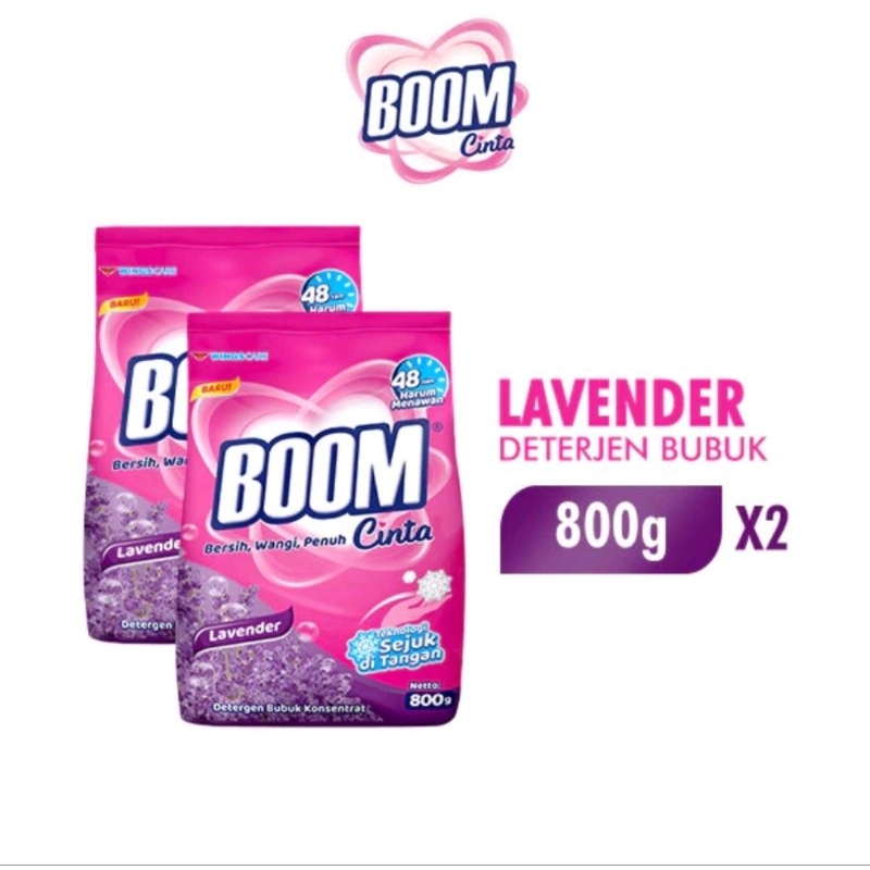 Jual BOOM CINTA 800g/ DETERGENT BUBUK / SABUN BUBUK / BOOM CINTA ( 2PCS ...