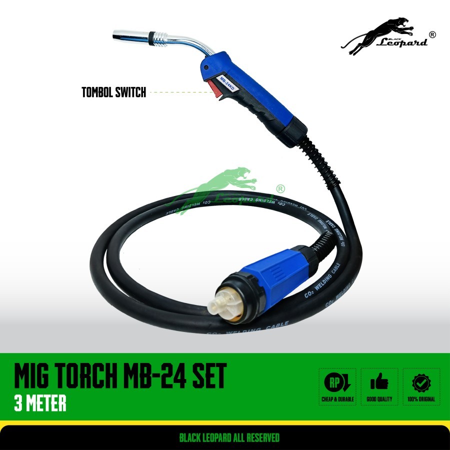 Jual Stang Mig Torch MB24 Welding Torch MB 24 AK Binzel Euro Connector ...