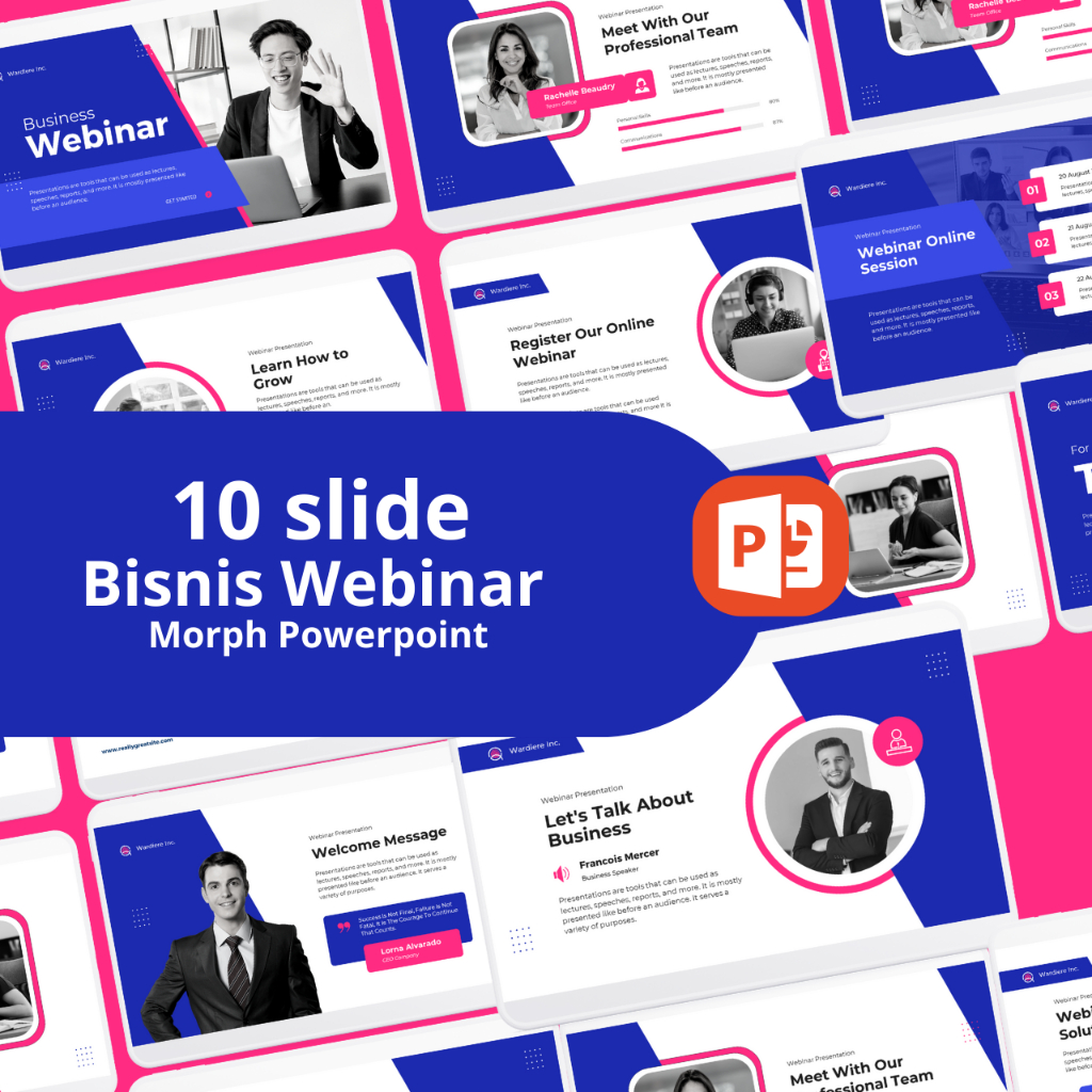 Jual Bisnis Webinar Powerpoint - Template Proposal Seminar Profesional | PPT Morph Premium ...