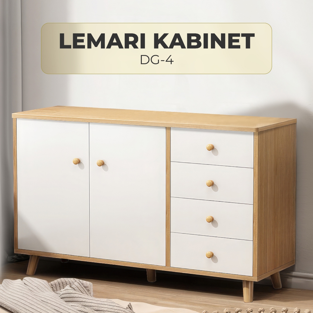 Jual FH8 Lemari Kabinet Kayu Minimalis dengan Laci / Lemari Buffet ...