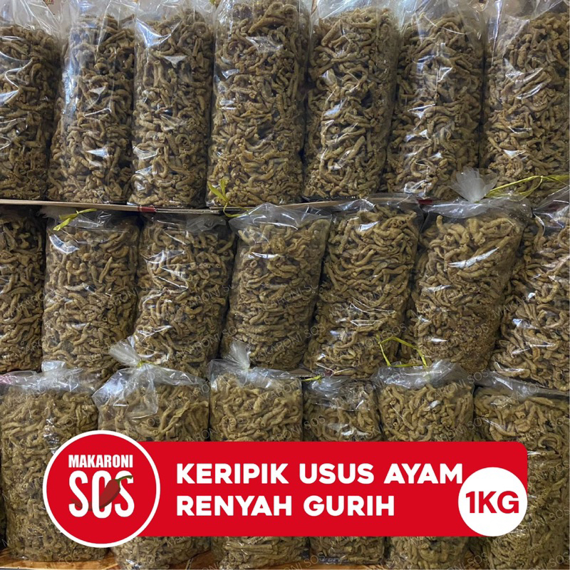 Jual Keripik Usus Crispy 1KG Original Balado Pedas Daun Jeruk Keripik ...