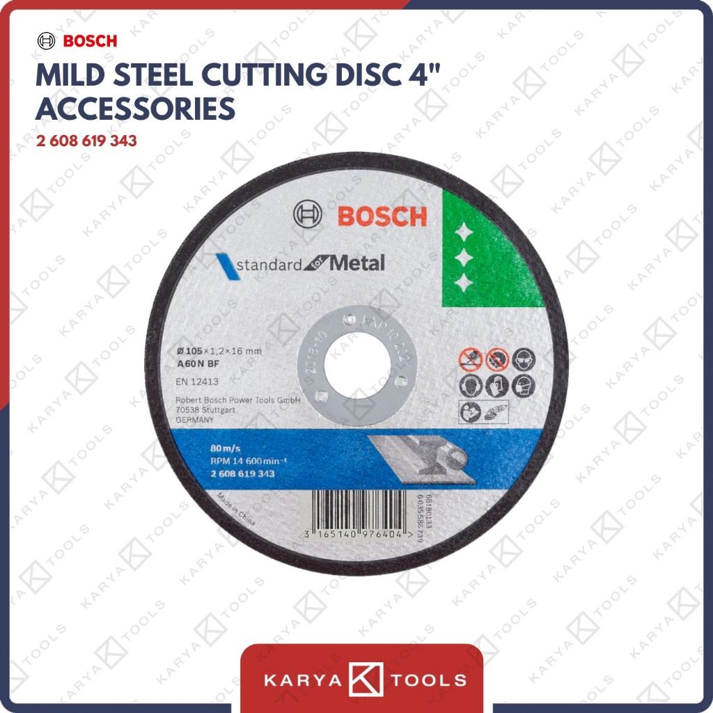 Jual Bosch Mata Gerinda / Batu Potong Besi / Cutting Disc 4" Bosch (343) | Shopee Indonesia