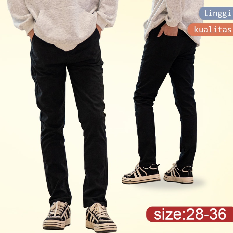 Jual CELANA PRIA CHINO Slim fit Panjang Kerja kantor Santai Liburan Cowok Gentleman Boy ...