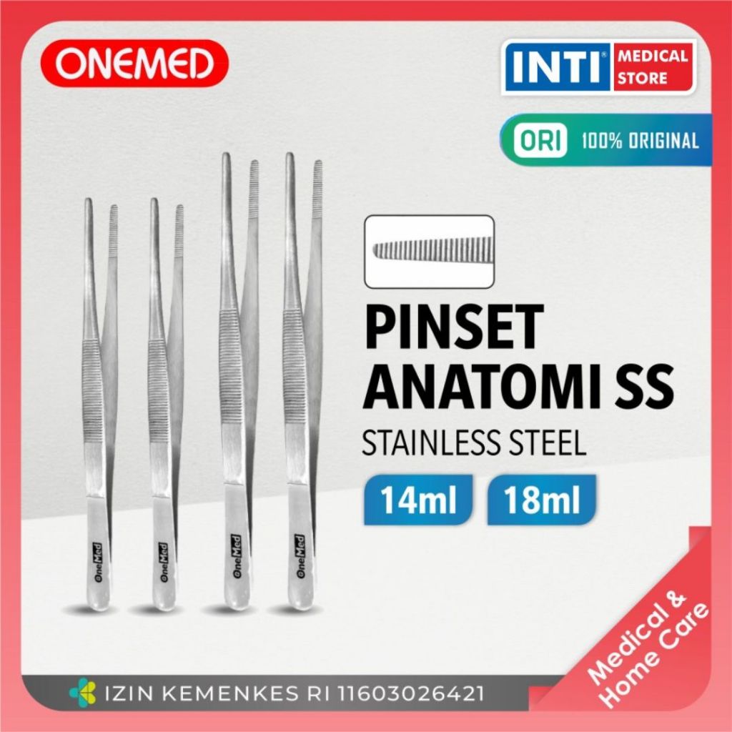 Jual ONEMED Pinset Anatomis Stainless Steel | Shopee Indonesia