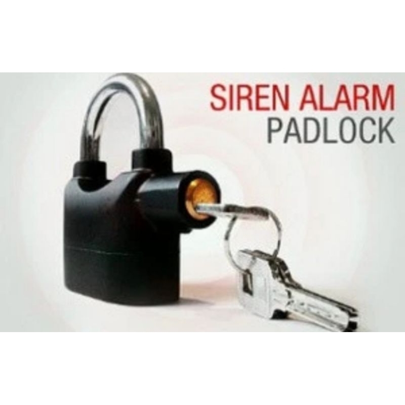 Jual Gembok Alarm Anti Maling Gembok Modern Dengan 3 Kunci & Baterai ...
