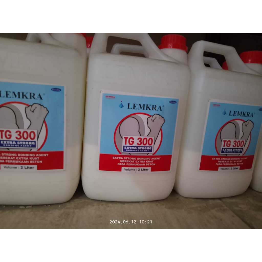 Jual LEMKRA TG 300 EXTRA STRONG BONDING/ Perekat Beton 2ltr | Shopee Indonesia
