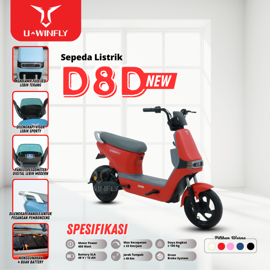 Jual Sepeda Listrik D8D Uwinfly Sepeda Listrik Uwinfly D8D Sepeda Listrik Murah Sepeda Listrik ...