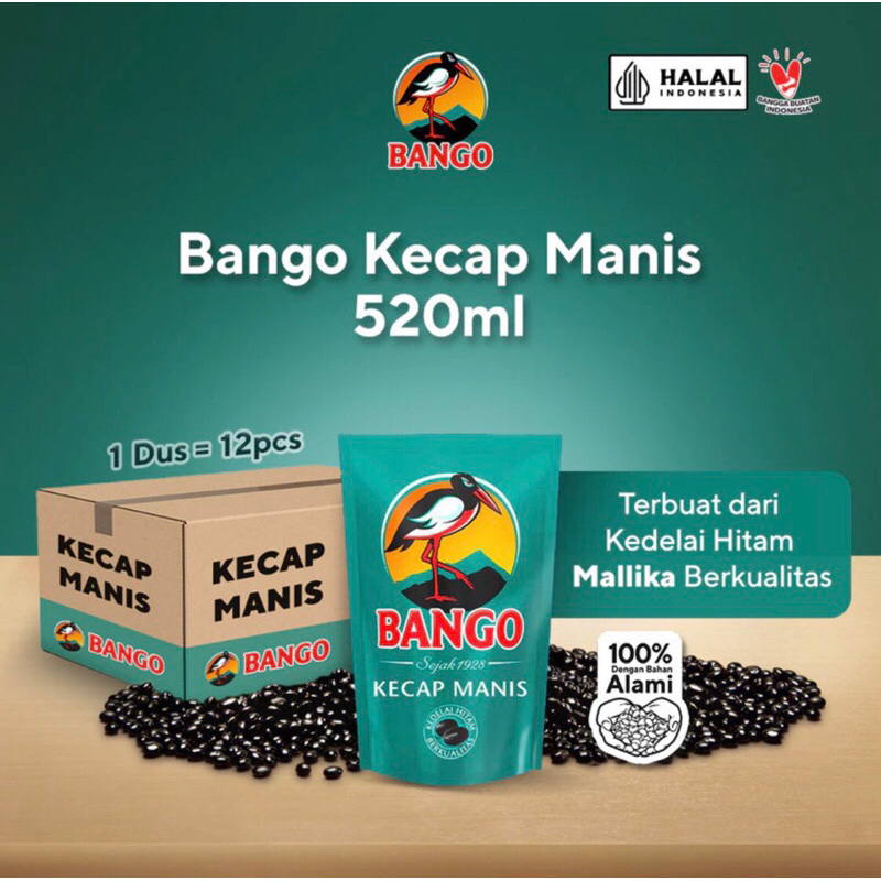 Jual Kecap Manis BANGO 520ml 1 Kardus (12 Pcs) | Shopee Indonesia