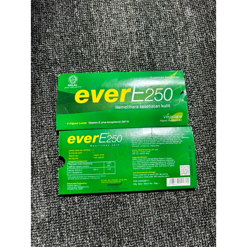 Jual Ever E 250 mg Strip Isi 6 Kapsul | Shopee Indonesia