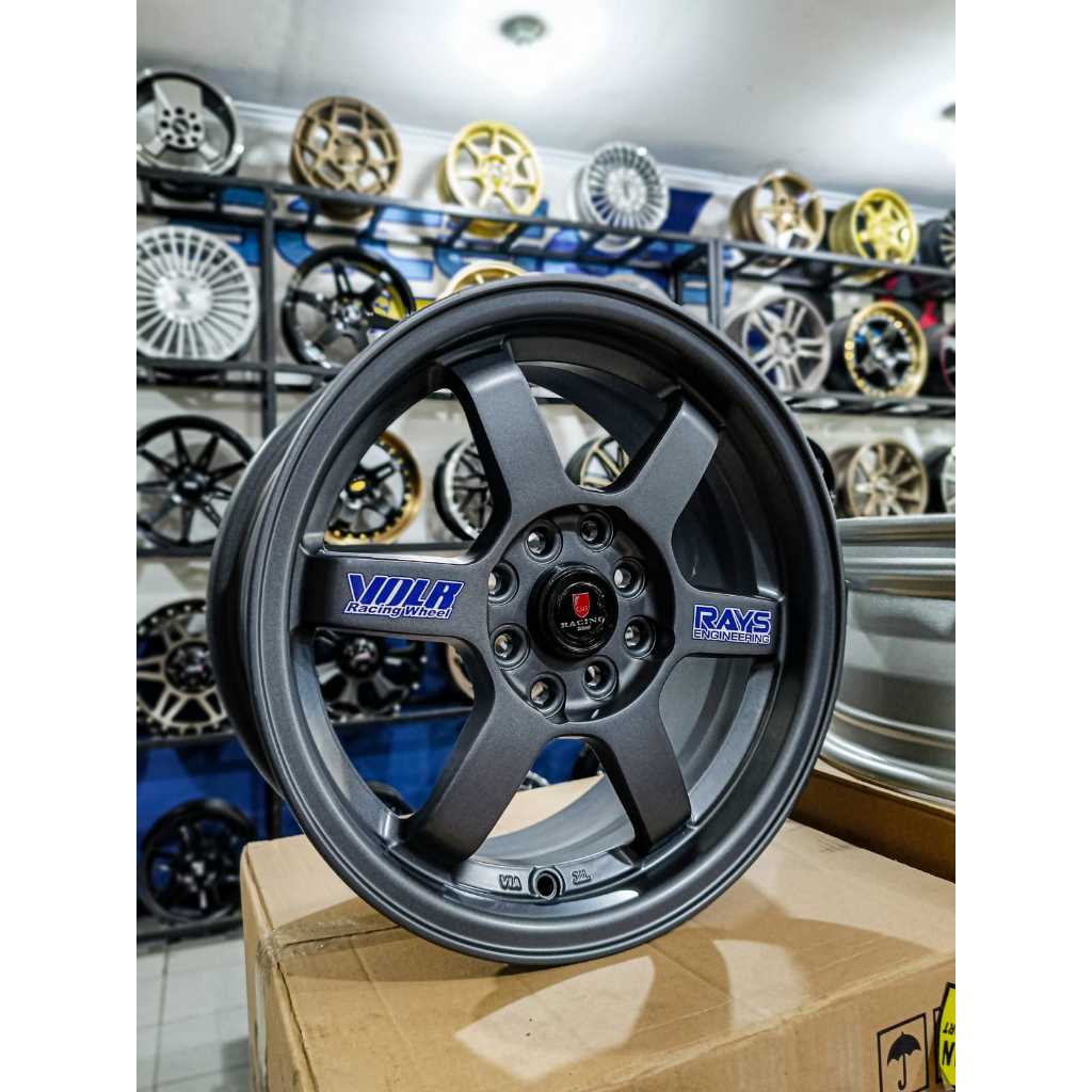 Jual VELG MOBIL HSR TOKYO RING 15 DOUBLE PCD WARNA GREY | Shopee Indonesia