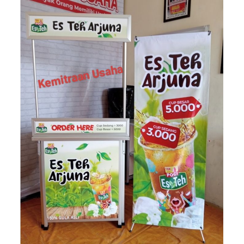 Jual Booth Portable Lipat Untuk Jualan Es Teh Ukuran 80x50 cm | Shopee ...