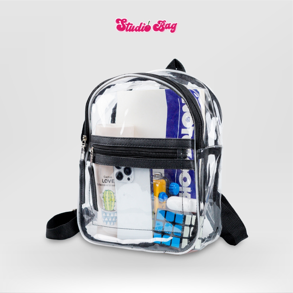 Jual STUDIOBAG - CASEY Tas PVC Transparan Backpack Tas Bening mika ...