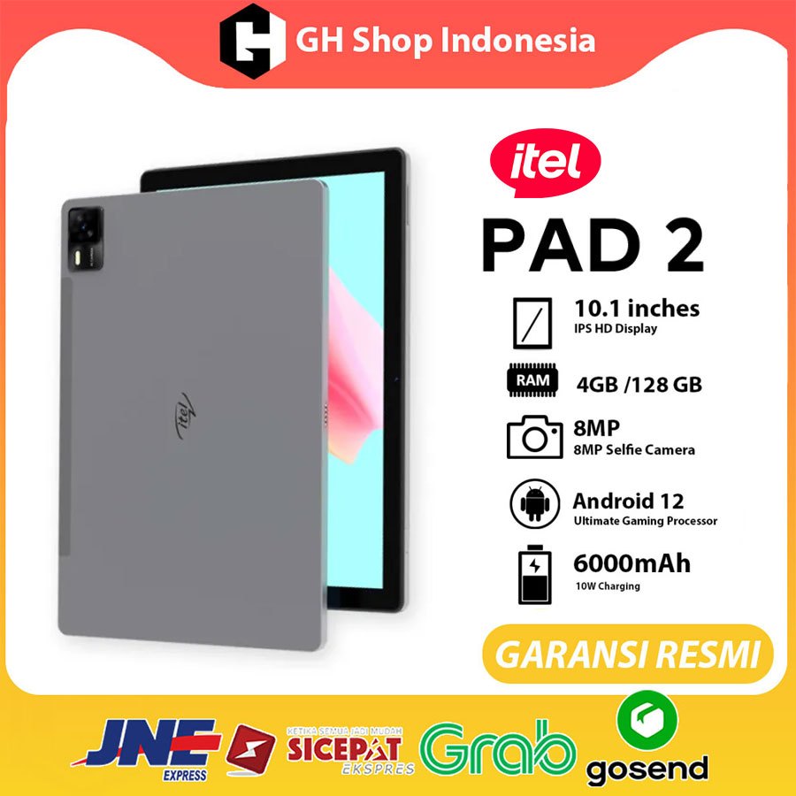 Jual Itel Pad 2 4/128 GB Grey Garansi Resmi | Shopee Indonesia