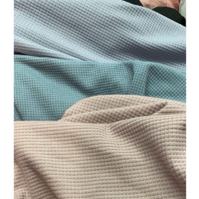 Jual KAIN WAFFLE KNIT IMPORT(PREMIUM)per meter | Shopee Indonesia