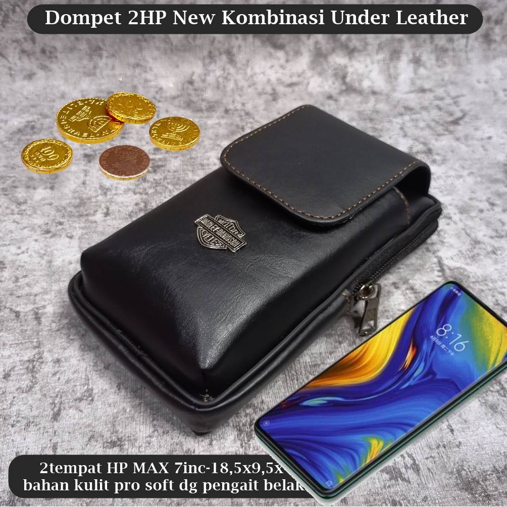 Jual Dompet Case Hp Pria Combi Under Kulit Max Black | Shopee Indonesia